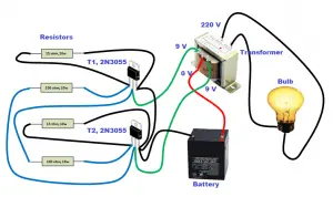 How to Make Simple Inverter at Home - Circuit & Step by Step method